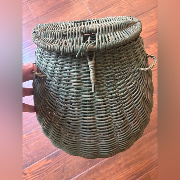 Accents | Green Woven Basket | Poshmark